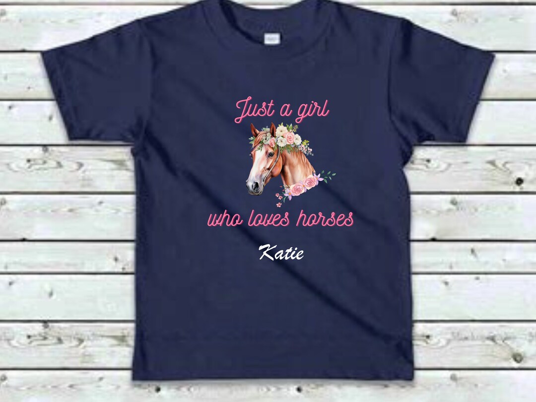 Personalized Horse Shirts for Girls 7-8, Horse Shirt for Girls 14-16 ...