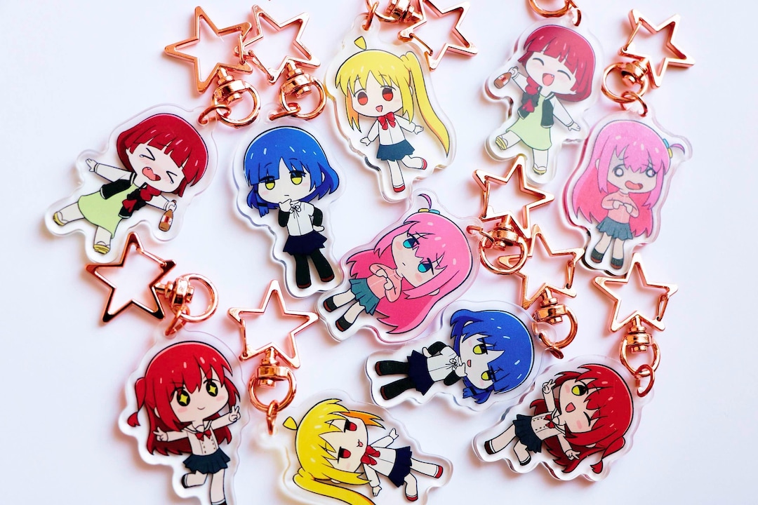 Bocchi the Rock Acrylic Keychain Charms | Bocchi | Ichiji Nijika ...