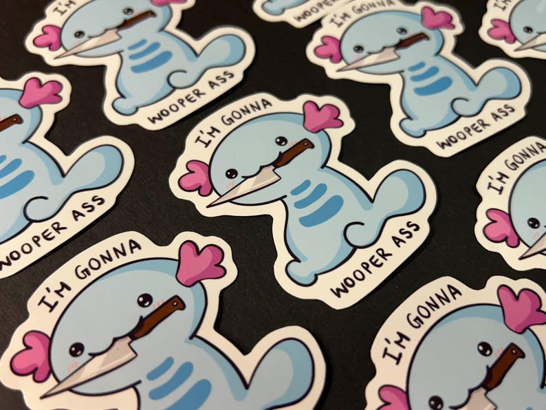 Pokemon Wooper Pun Sticker | I'm Gonna Wooper Ass | - Etsy