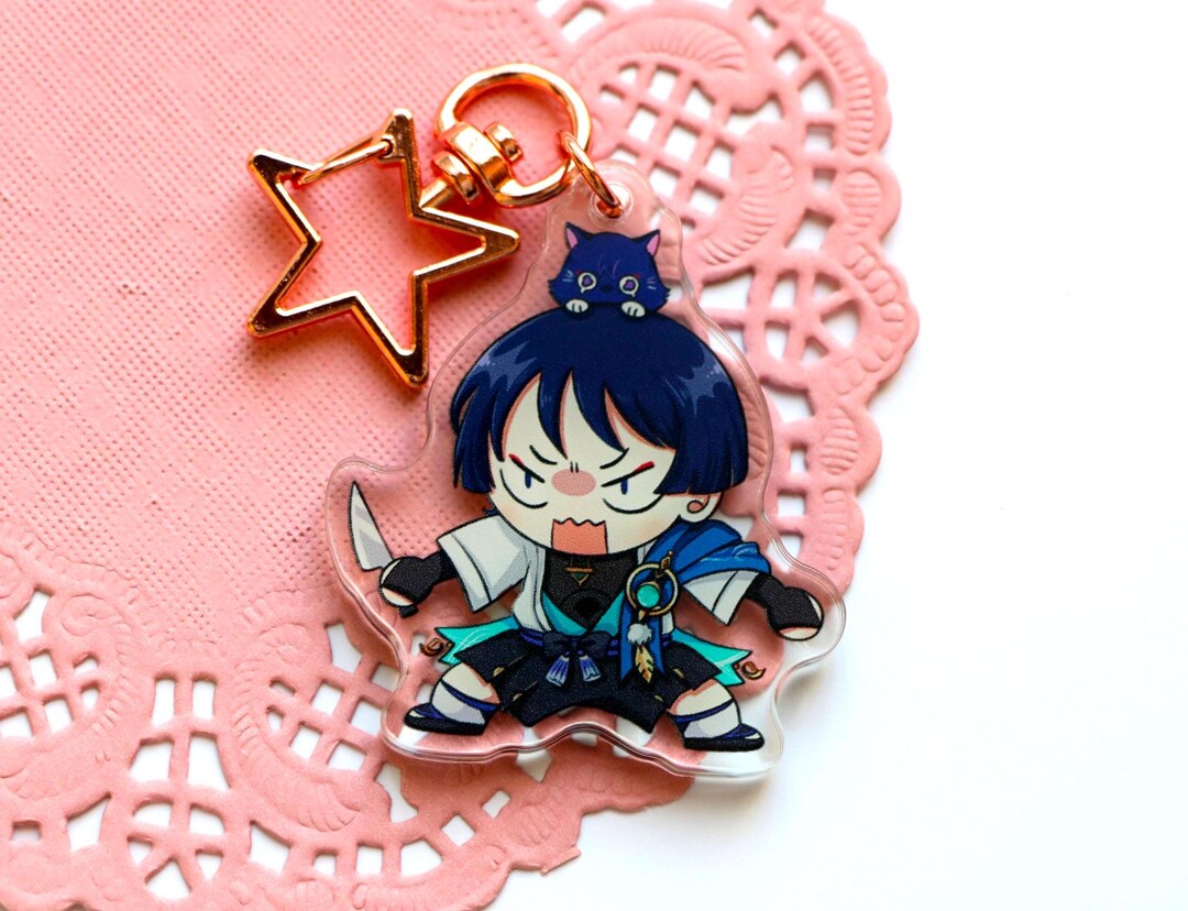 Genshin Impact Scaramouche Wanderer Keychain - Etsy
