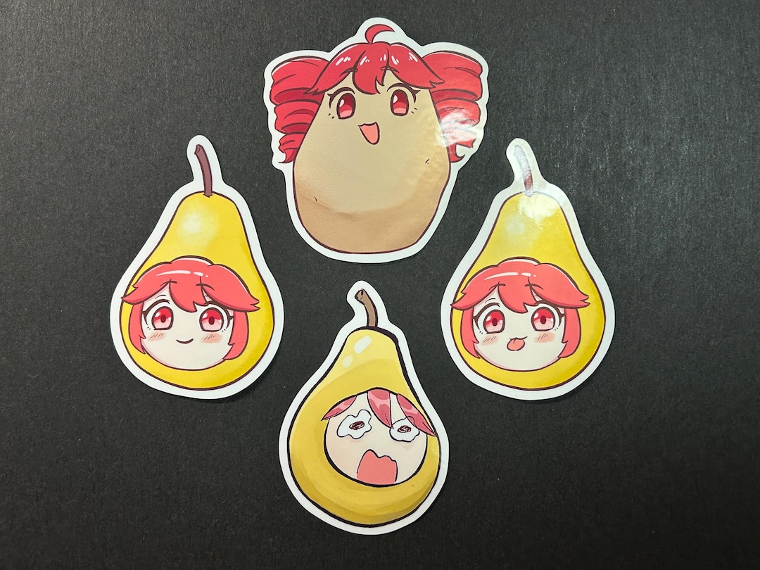 Vocaloid Kasane Teto Foods | Pearto Meme | Poteto Glossy Vinyl Sticker ...