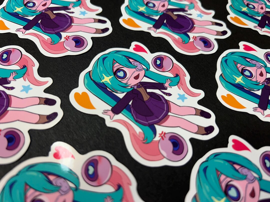 Monitoring Hatsune Miku Glossy Vinyl Sticker | DECO27 Vocaloid - Etsy