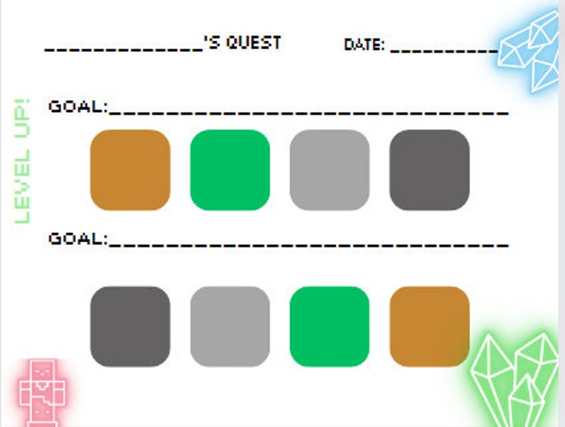 Behavior Chart Minecraft Theme - Etsy