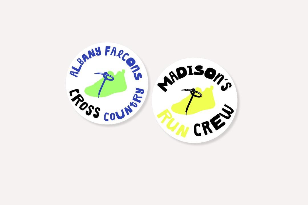 Personalized Running Sticker, Custom Run Crew, Running Club, Custom ...