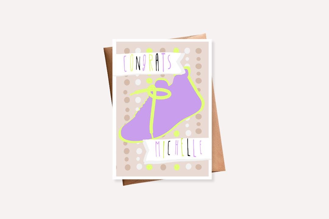 Personalized Runner Card, Marathon Card, Runner Birthday Card, Custom ...