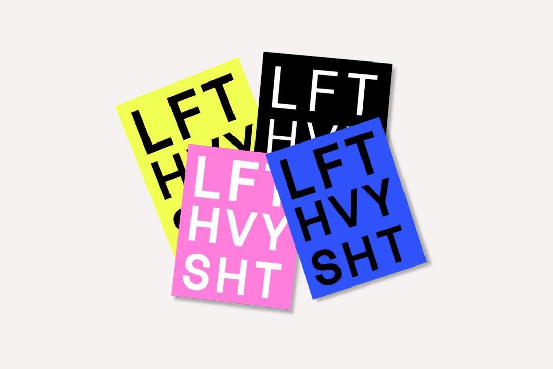 LFT HVY SHT, Weightlifting Sticker, Gym Sticker, Fitness Sticker ...