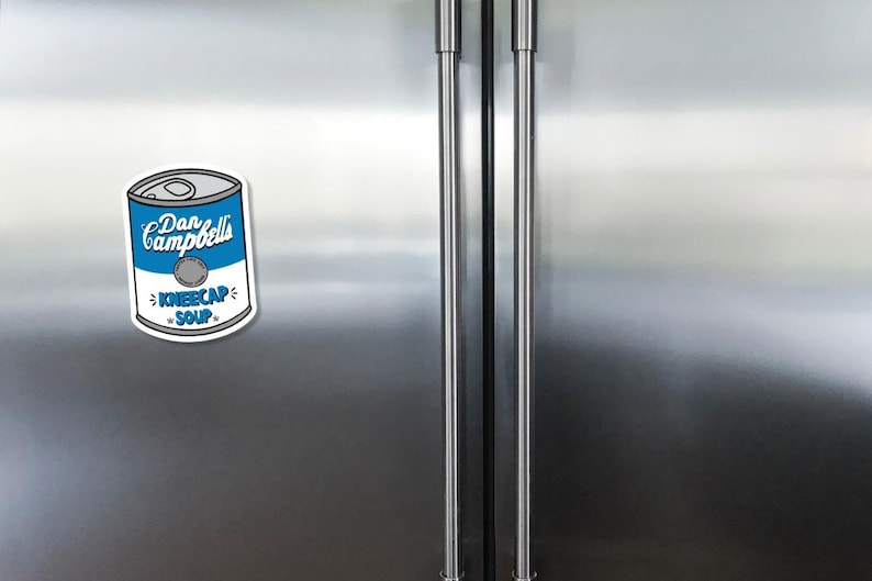 Kneecap Soup Magnet, Detroit Lions Magnet, Lions Football, Dan Campbell ...