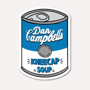 Kneecap Soup Magnet, Detroit Lions Magnet, Lions Football, Dan Campbell ...