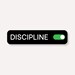 Discipline Sticker, Motivational Sticker, Weightlifting Sticker, Gym ...