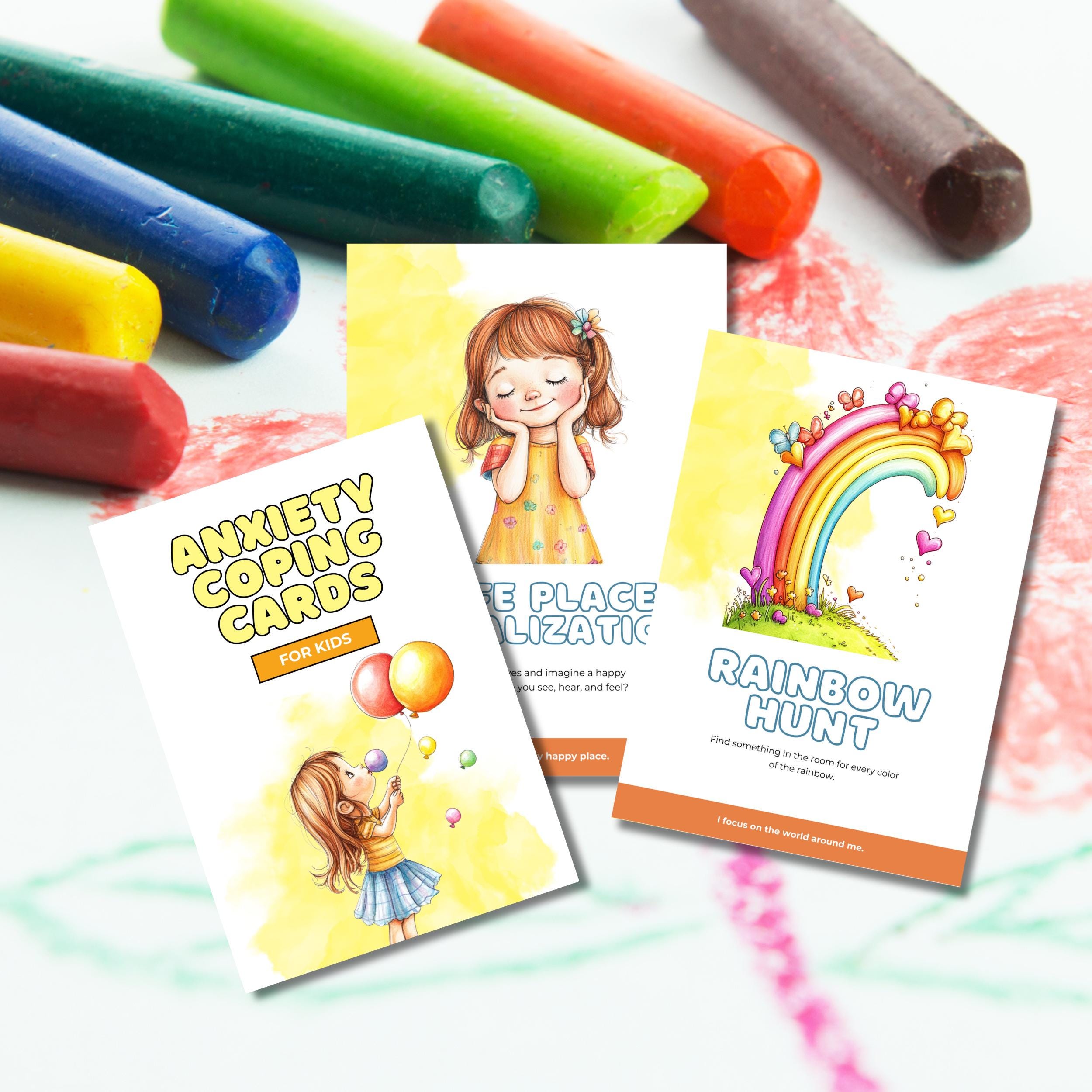 Anxiety Coping Cards for Kids - Etsy