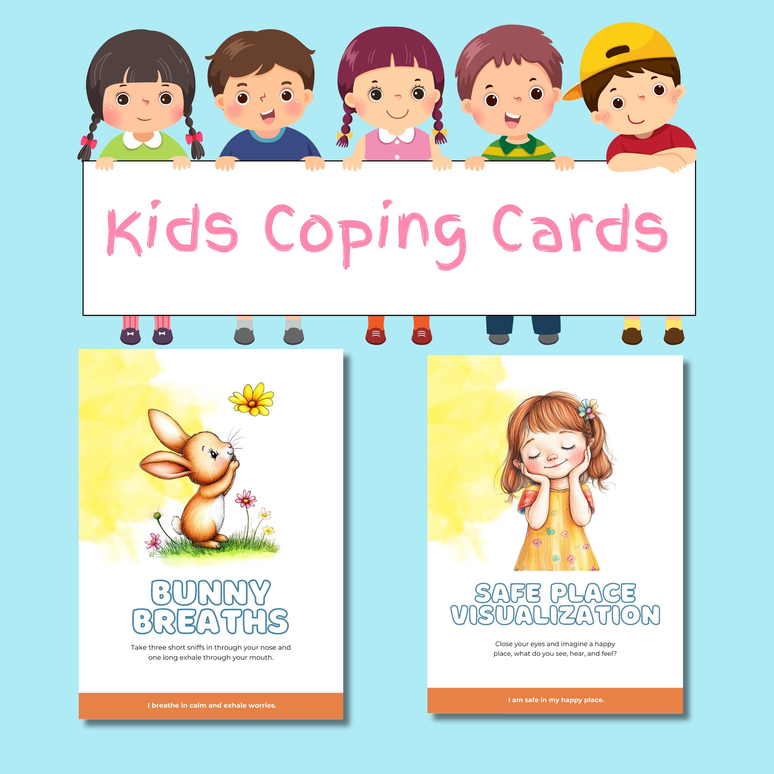 Anxiety Coping Cards for Kids - Etsy