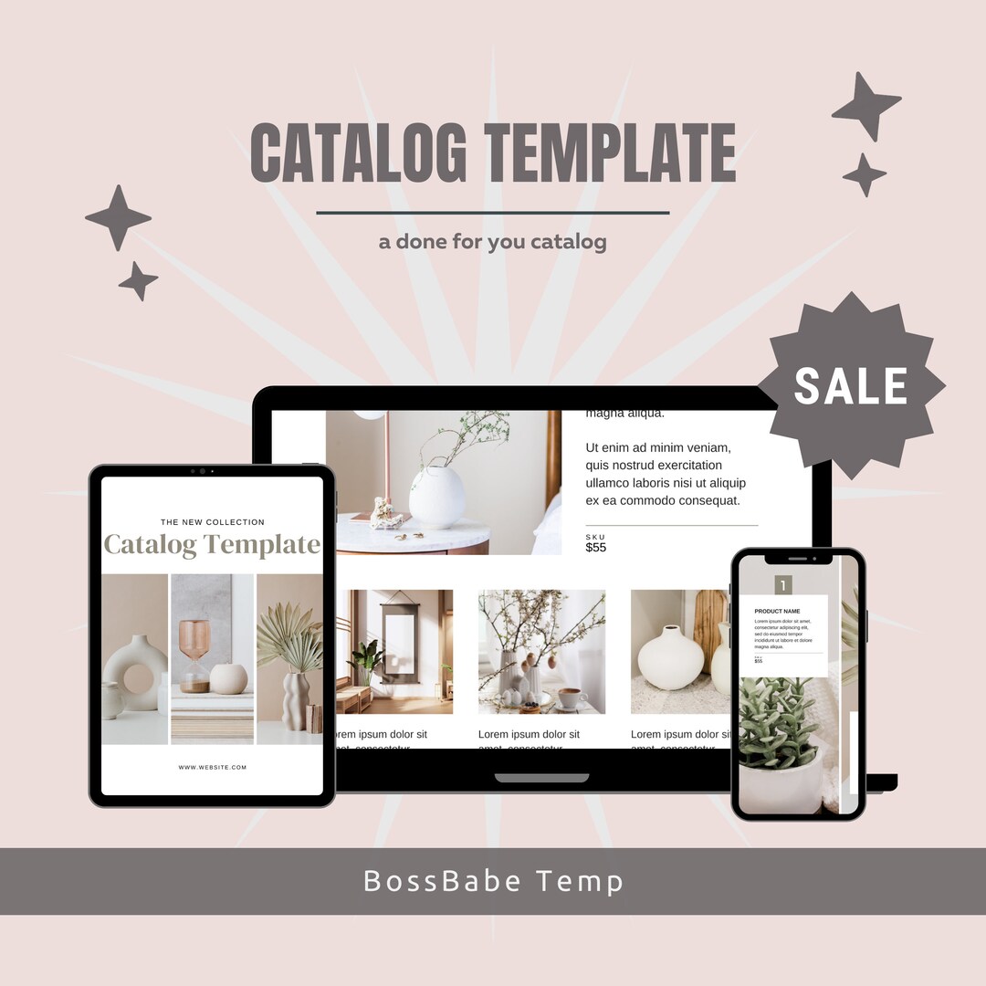 Catalog Template Done for You - Etsy