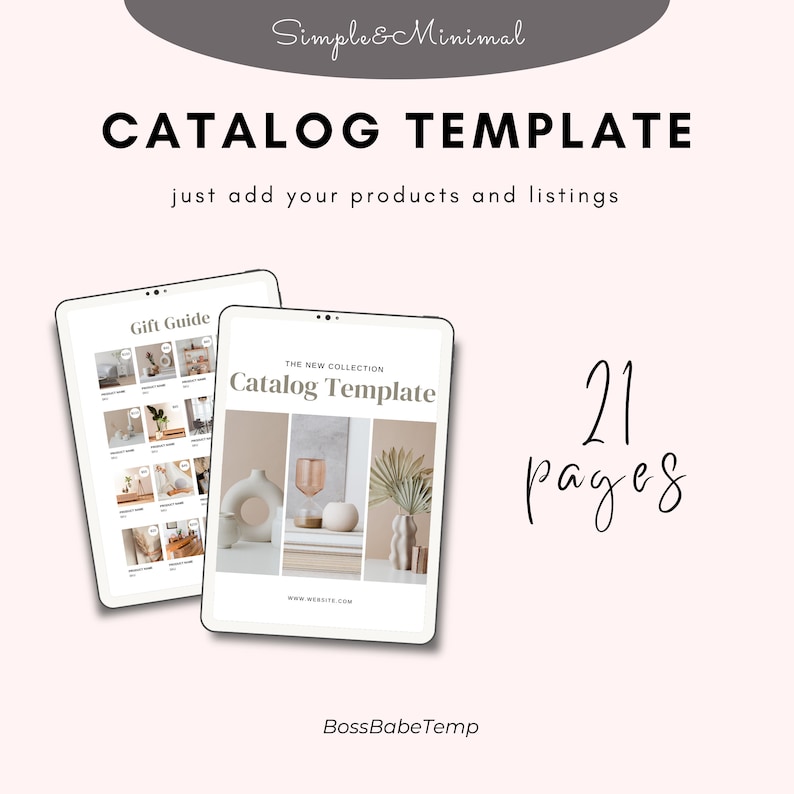 Catalog Template Done for You - Etsy