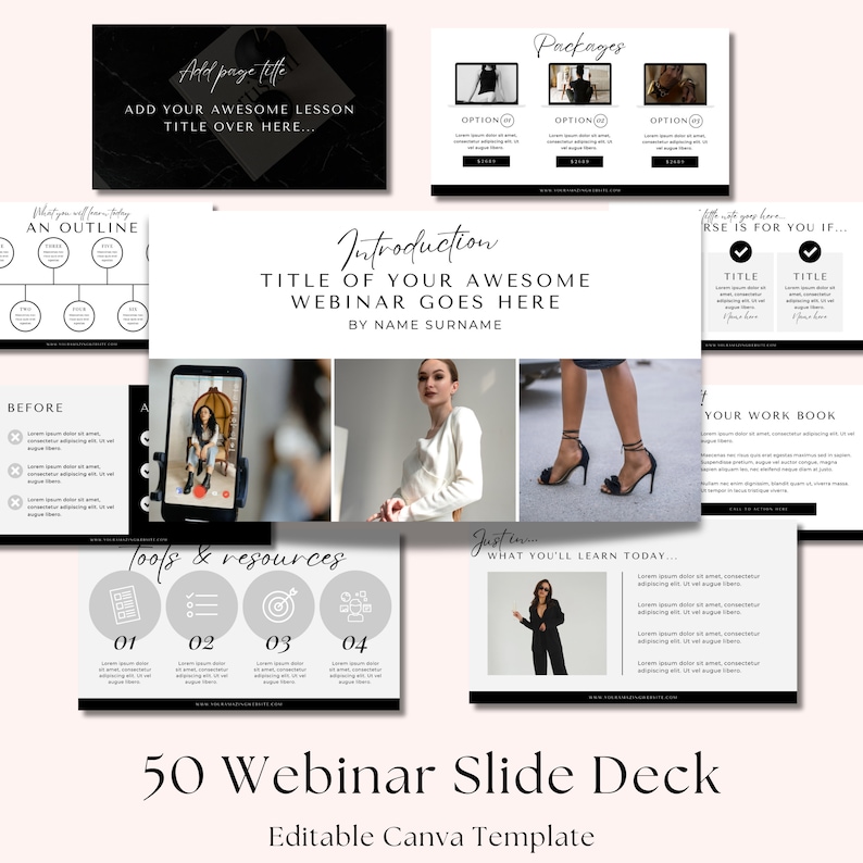 50 Webinar Slide Deck - Etsy