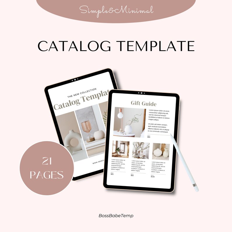 Catalog Template Done for You - Etsy