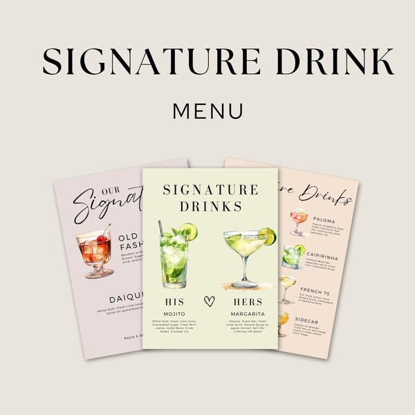 Passport Menu Template - Etsy