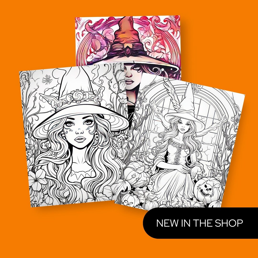 An Enchanting Adult Halloween Coloring Book Full of Mystical Spells ...