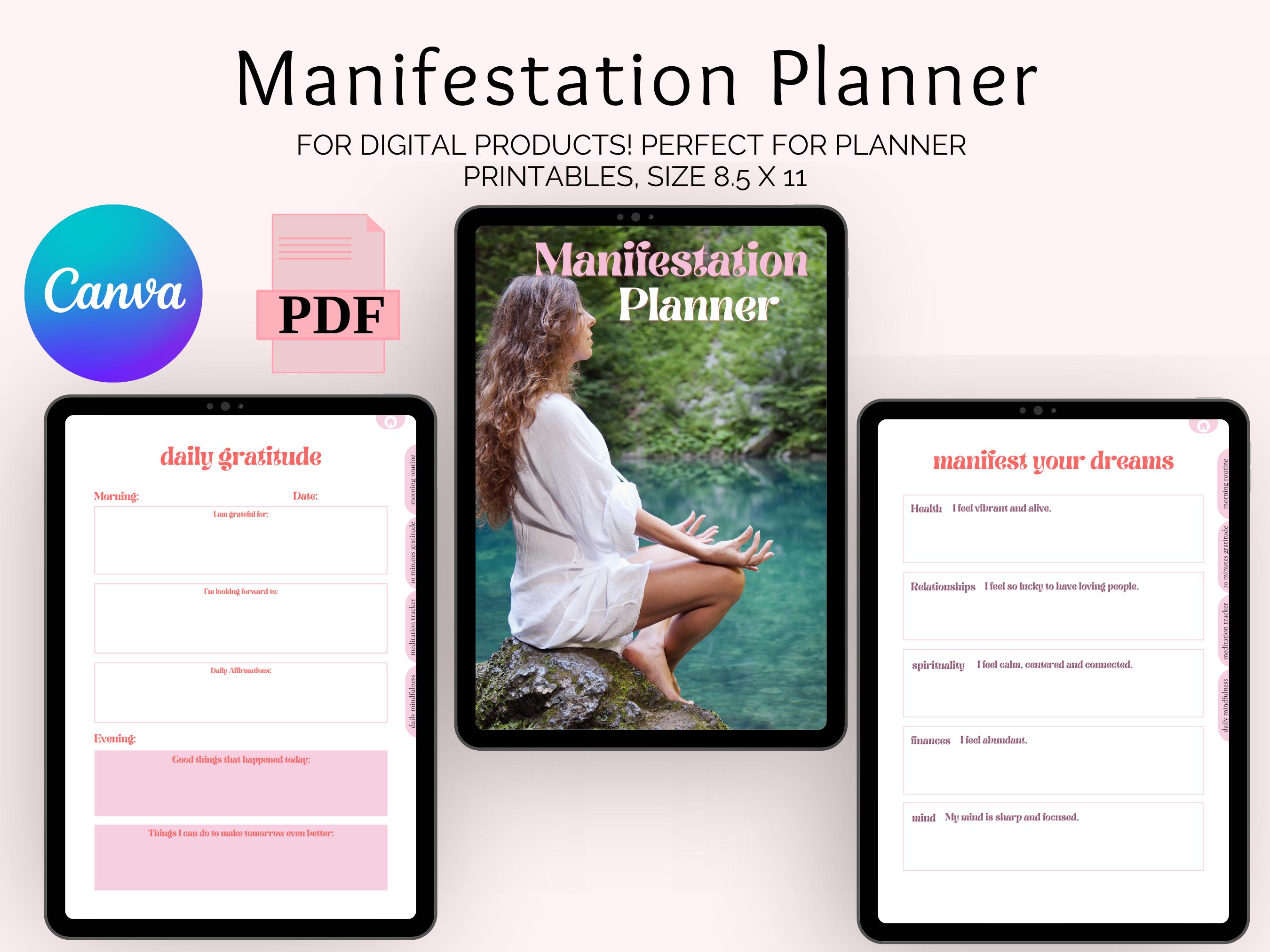Manifestation Planner - Etsy