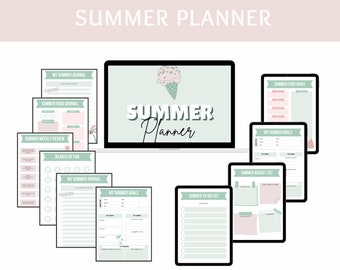 Summer Planner, Kids Summer Activity Planner, Digital Download ...