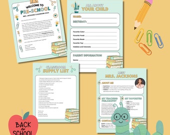 Welcome Letter, Meet the Teacher Template EDITABLE, Classroom Supply ...