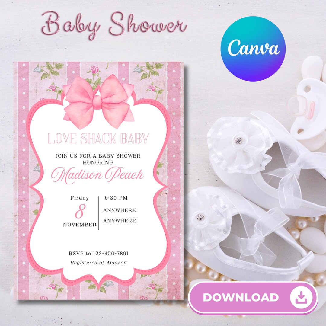 Love Shack Baby Shower Invite - Etsy