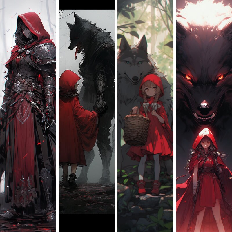 Little Red Riding Hood 25 Bundle, Fantasy, Full Art, Forest, Nature ...
