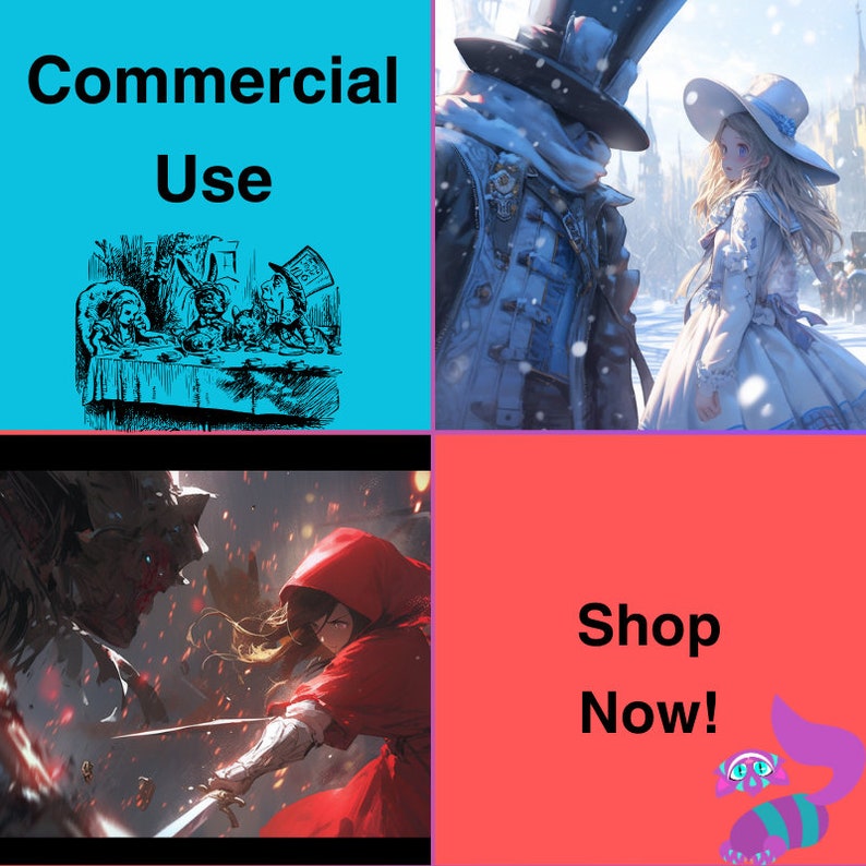 Winter Wonderland | 40+ Bundle, Alice, Mad Hatter, Cheshire Cat, Riding ...