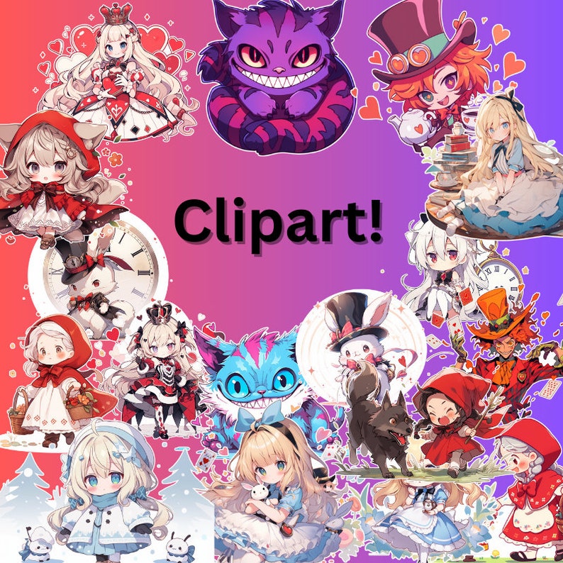 Winter Wonderland | 40+ Bundle, Alice, Mad Hatter, Cheshire Cat, Riding ...