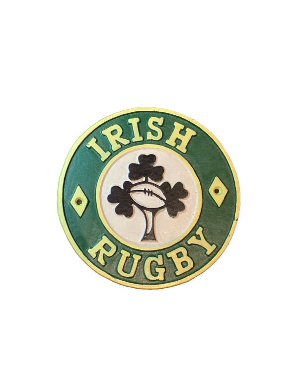 Irish Rugby Cast Iron Sign - Etsy