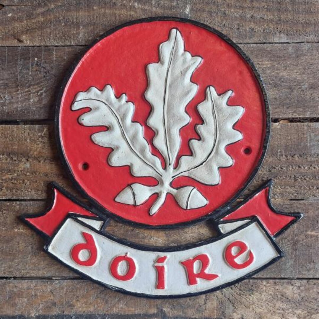 Derry GAA Crest Cast Iron Sign - Etsy