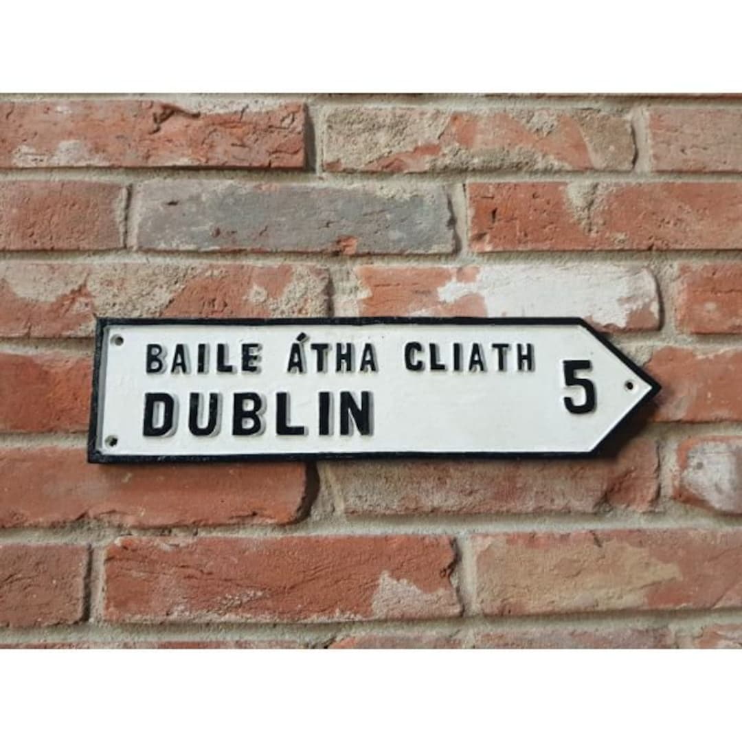 Dublin Double Sided Cast Iron Road Sign - Etsy