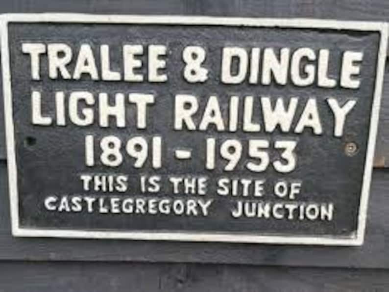Tralee & Dingle Cast Iron Railway Sign (25x15cm) - Etsy