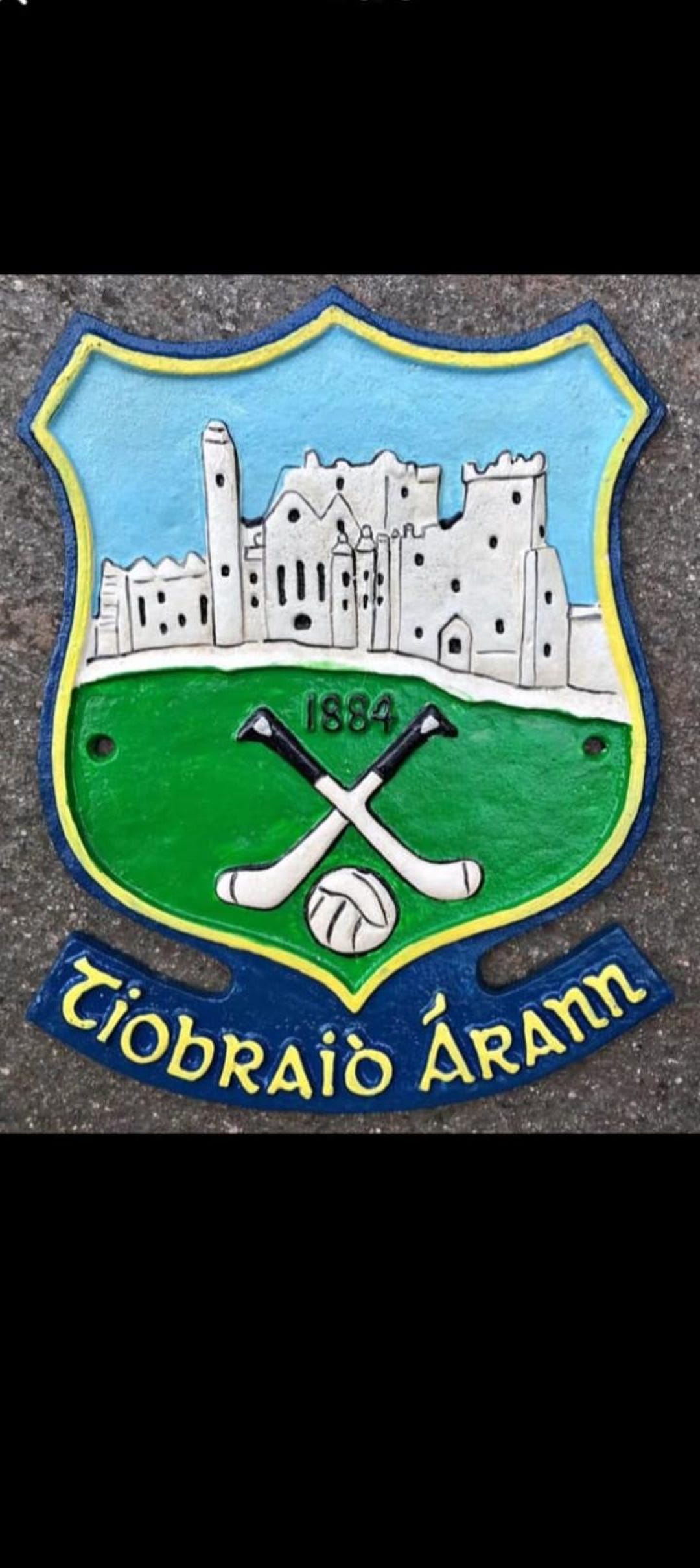 Tipperary GAA Crest Cast Iron Sign - Etsy