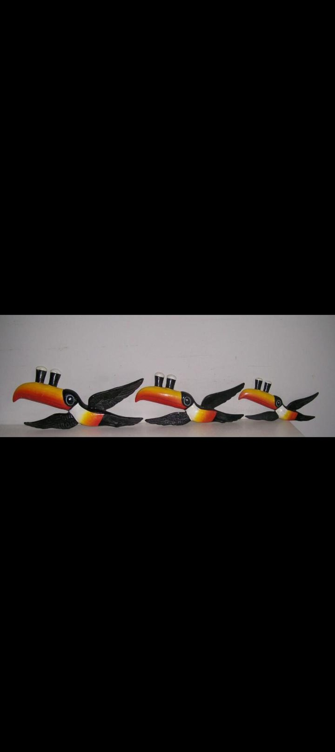 Guinness Trio of Graduated Flying Toucans (resin) - Etsy