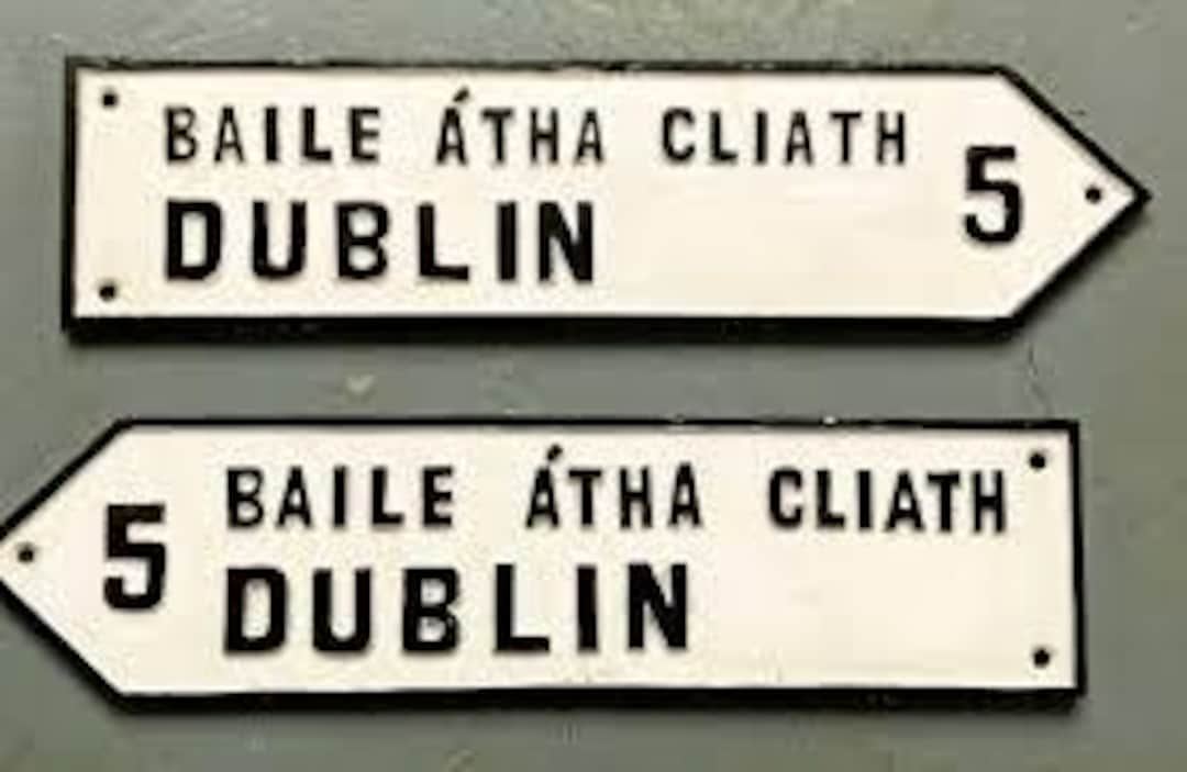 Dublin Double Sided Cast Iron Road Sign - Etsy