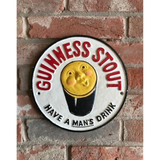 Guinness Stout Have a Man's Drink Cast Iron Sign - Etsy