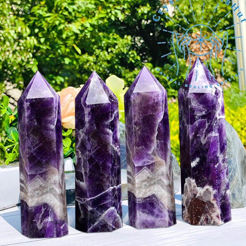 Large Amethyst Towers - Etsy