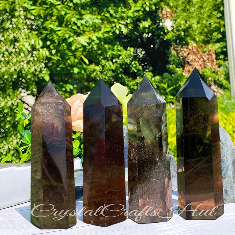 Smokey Quartz Point Tower - Etsy