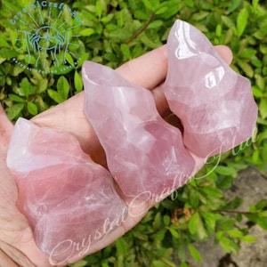Raw Carnelian Flame Shaped Crystal AAA+ Natural Large Rose Quartz Fire ...