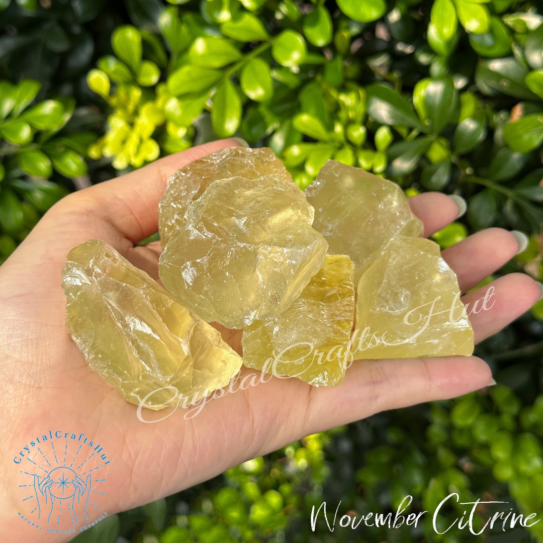 Natural Citrine Stones Rare AAA+ Raw Citrine Crystal 1" - 1.5" Rough ...