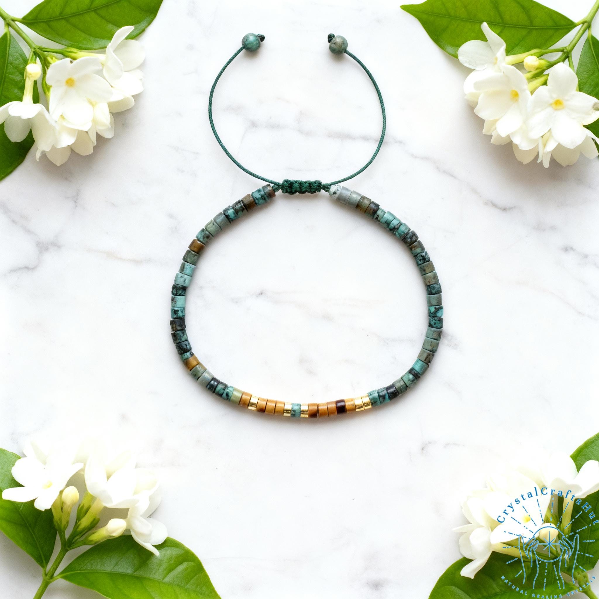 Custom Morse Code Bracelet | 'LET THEM' Message | African Turquoise ...