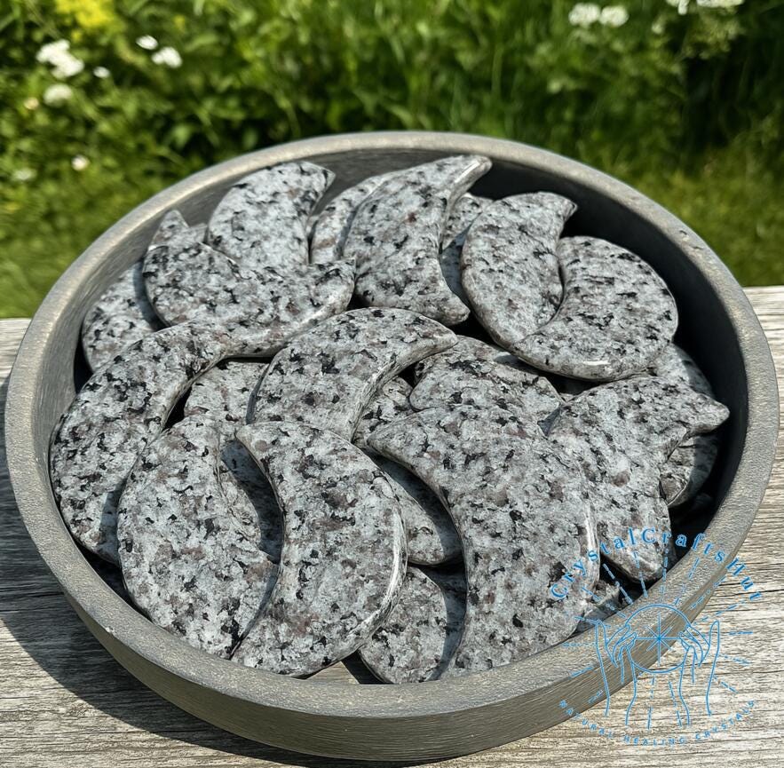 Yooperlite Moon Crystal - UV Reactive Energy Stone, Home Decor Custom ...