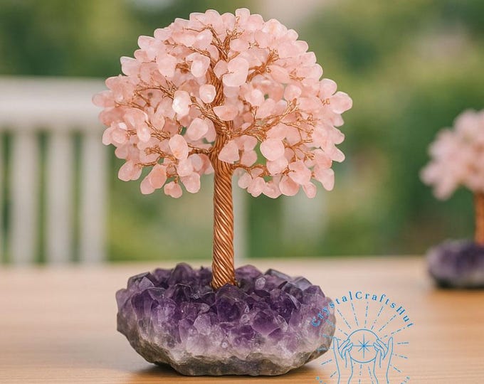 Natural Crystal 7 Chakra Tree of Life With 300 Beads – Handcrafted ...