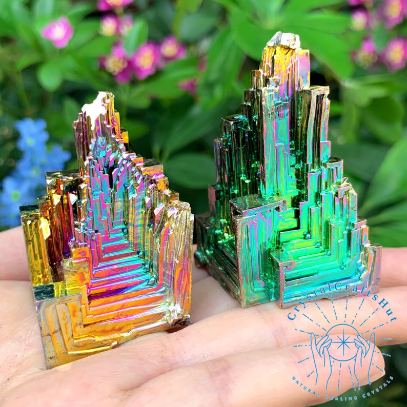 Rough Aurora Bismuth Stone Specimens Rare Aurora Rainbow Titanium ...