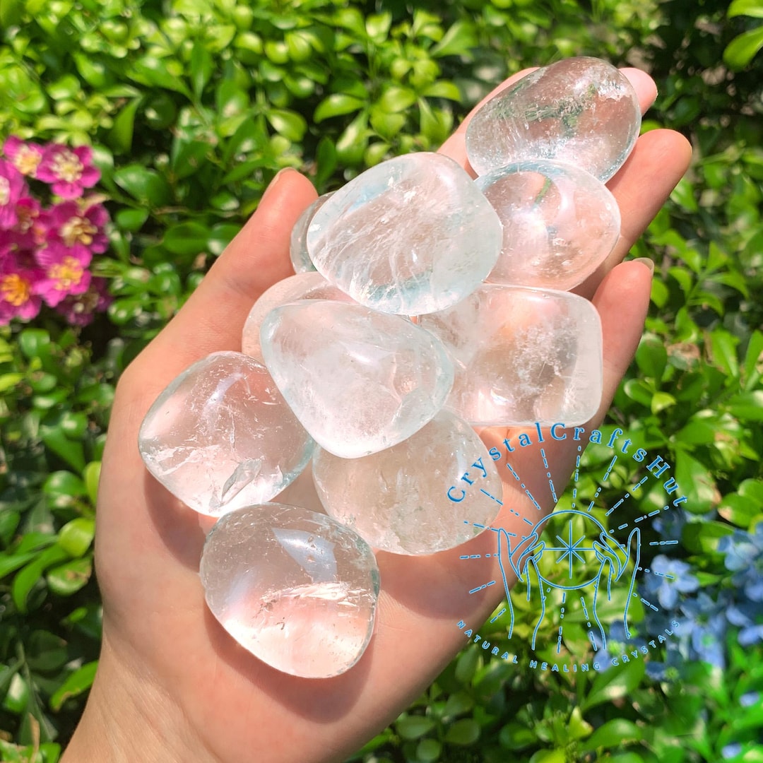 Raw Clear Quartz Stone AAA+ Rough Crystal Tumbled Stones Natural Raw ...