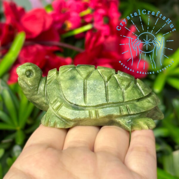 Carved Jade Turtle - Etsy
