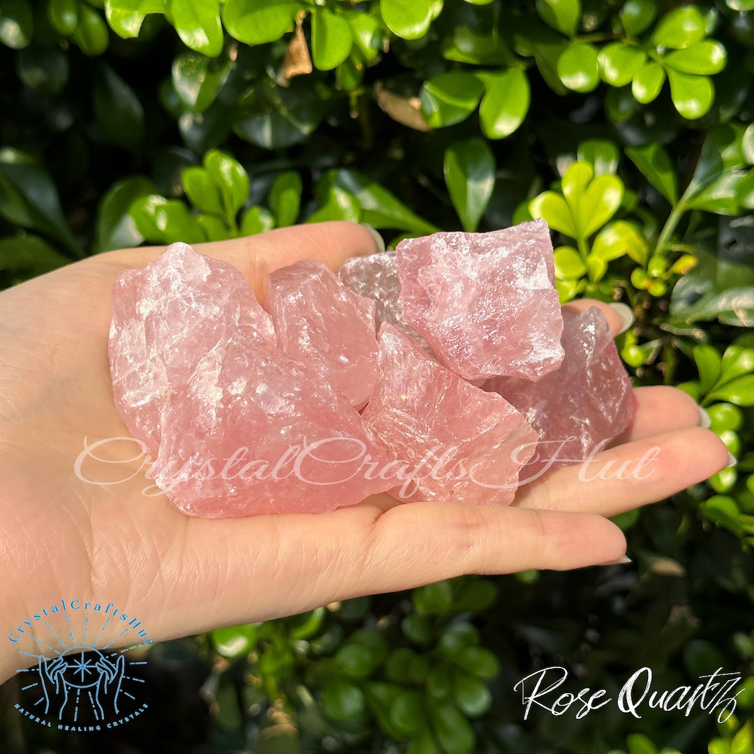 Natural Raw Rose Quartz Stone, Rough Rose Quartz Crystals, Raw Stones ...