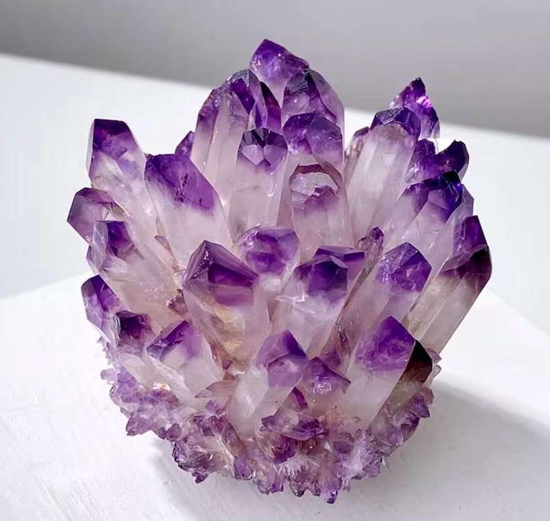 Amethyst Geode Cluster Raw Rock Rough Purple Quartz Cluster Purple ...