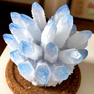 Rare Raw Blue Quartz Cluster Flower Rough Geode Quartz Cluster Rock ...