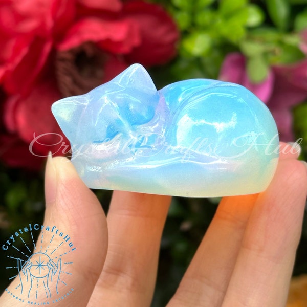 Opal Cat Necklace - Etsy